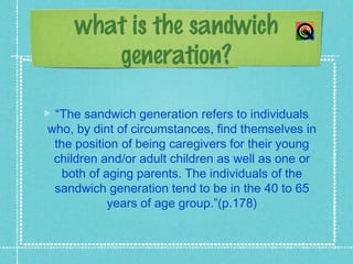 The Sandwich Generation | PPT