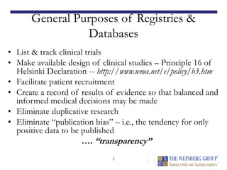 Clinical Trial Registries | PDF