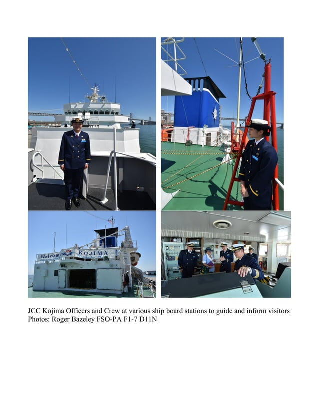 Japanese Coast Guard Academy Training Cutter KOJIMA, 2016 SF, Roger Bazeley USCG-AUX Report | PDF