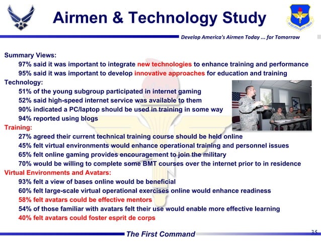 USAF Future Learning - COL J. THOMPSON | PPT | Defense Industry | Industries