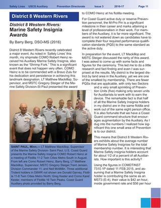 USCG-Auxiliary SAFETY LINES MAGAZINE_winter_2017, Passenger Ferry Audit ...