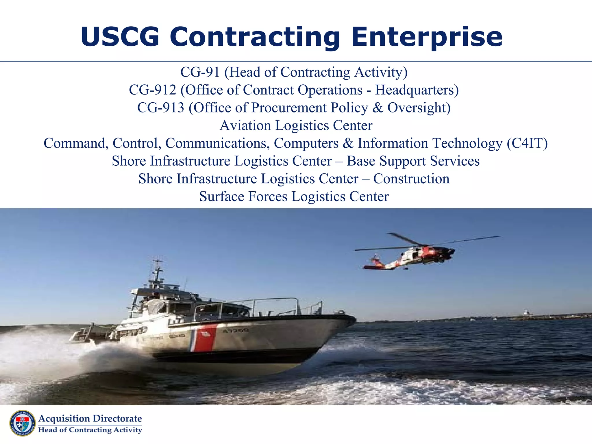 USCG Contracting Enterprise Strategic Framework | PPT