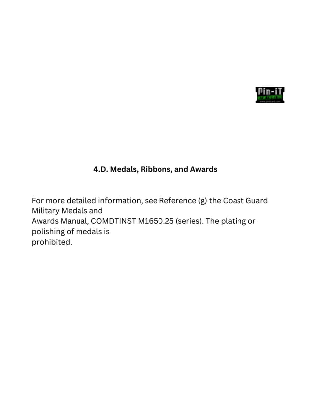 USCG Quick Guide For Uniform Medals and Ribbons wear and placement.pdf | Women\'s Clothing ...