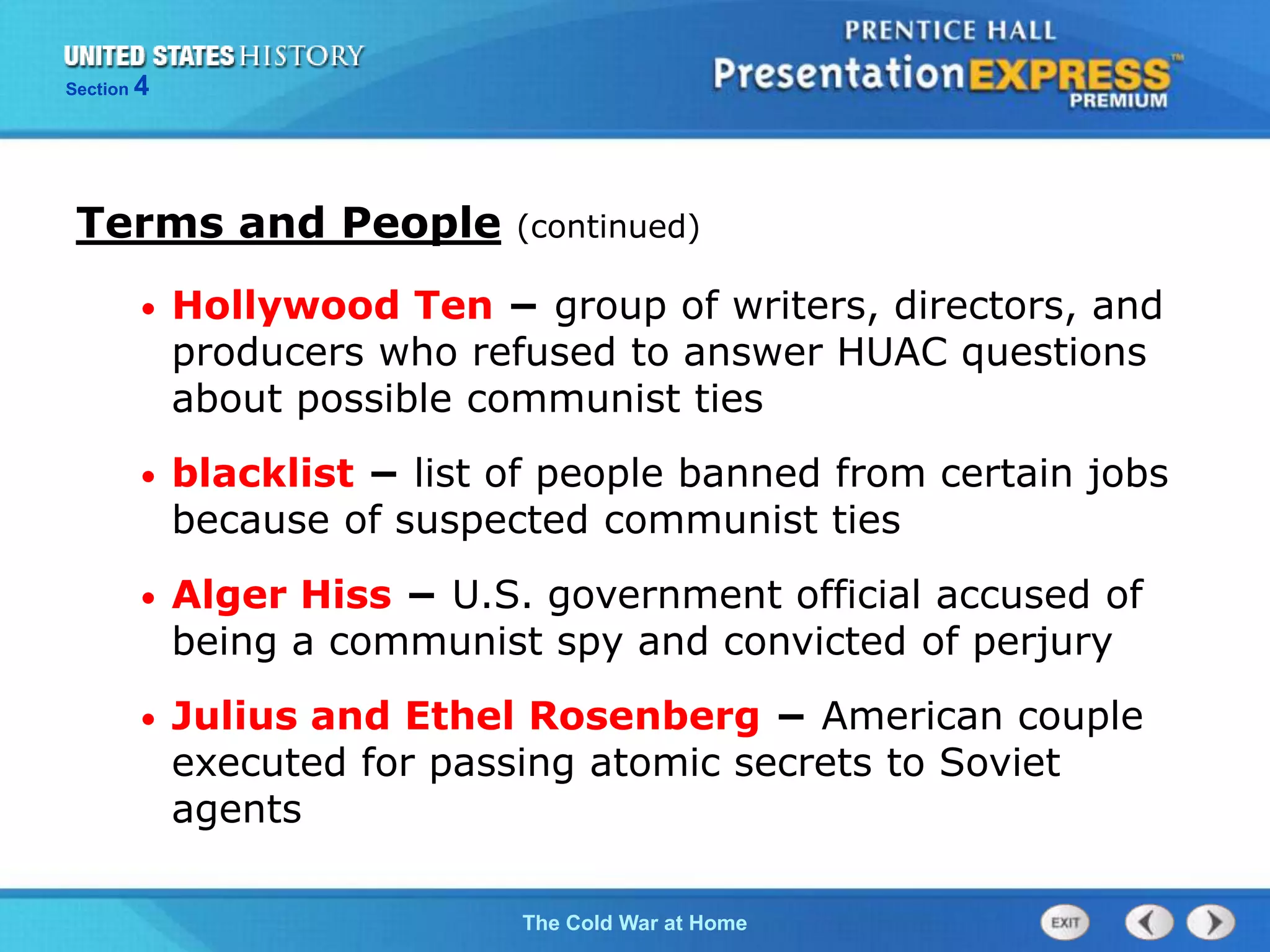 United States History Ch. 16 Section 4 Notes | PPT | War and Conflicts