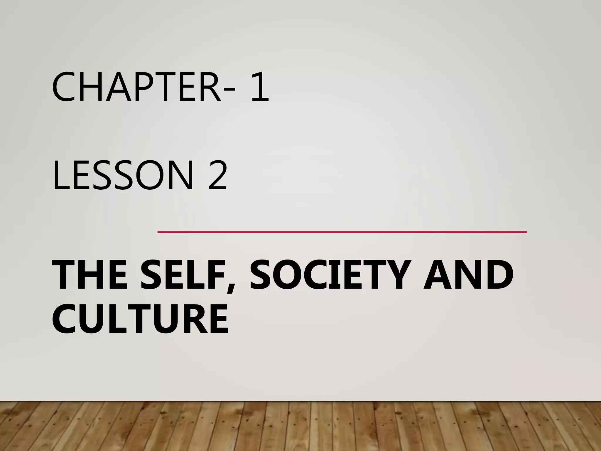 UNDERSTANDING THE SELF Chapter I Lesson 2 | PPTX