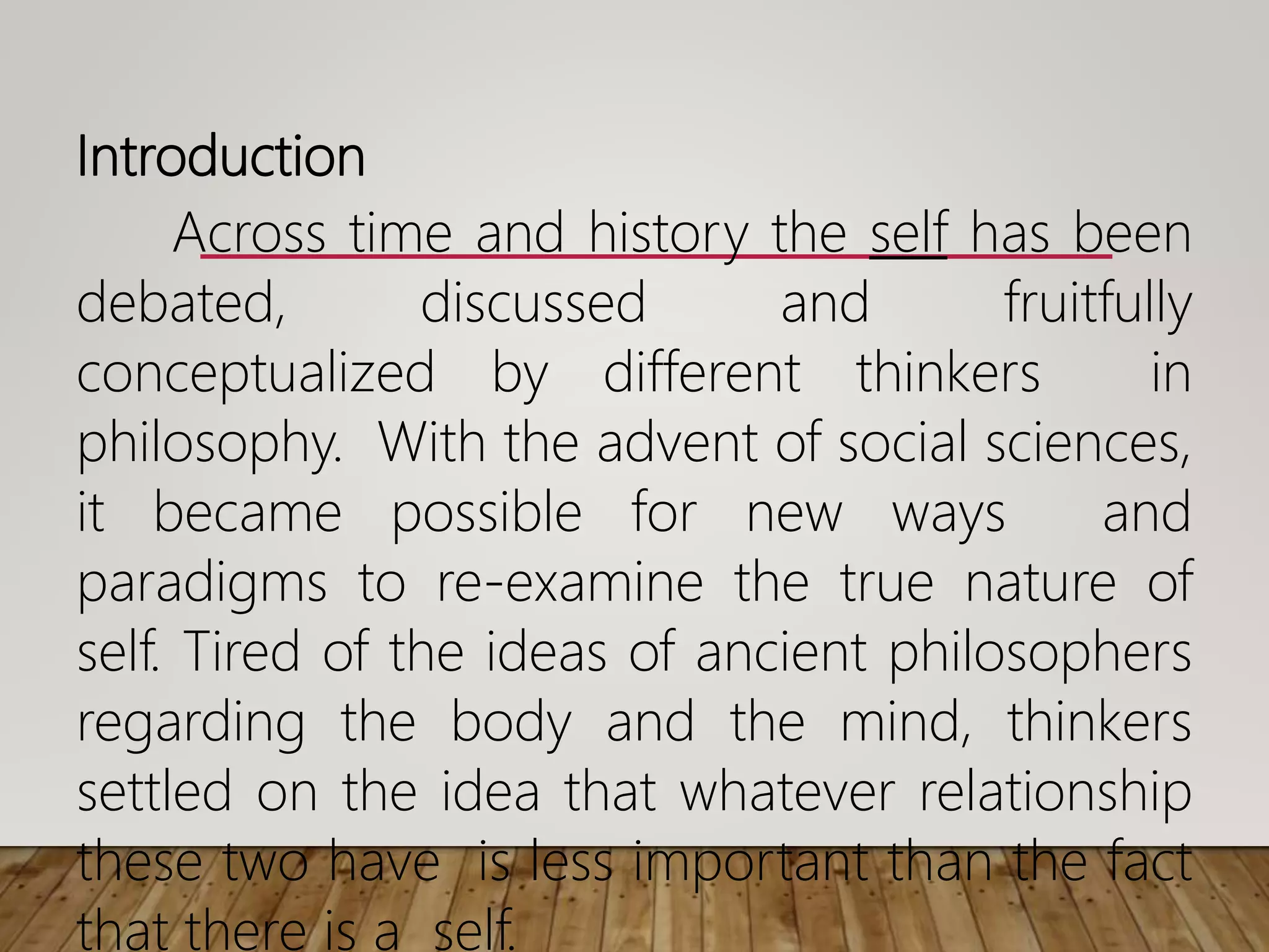 UNDERSTANDING THE SELF Chapter I Lesson 2 | PPTX