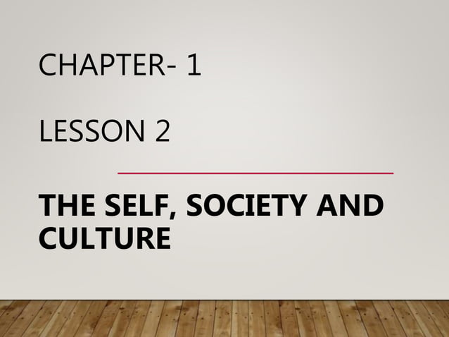 UNDERSTANDING THE SELF Chapter I Lesson 2 | PPTX