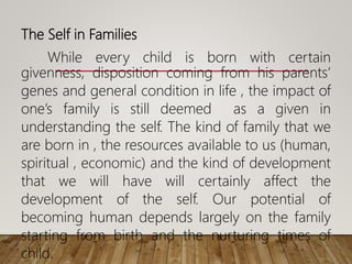 UNDERSTANDING THE SELF Chapter I Lesson 2 | PPTX