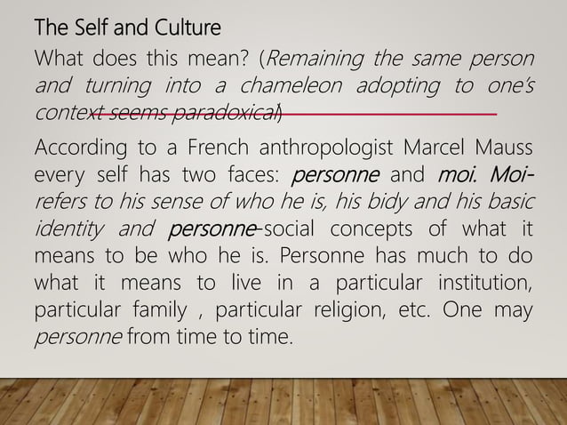 The Self ,Society and Culture | PPTX