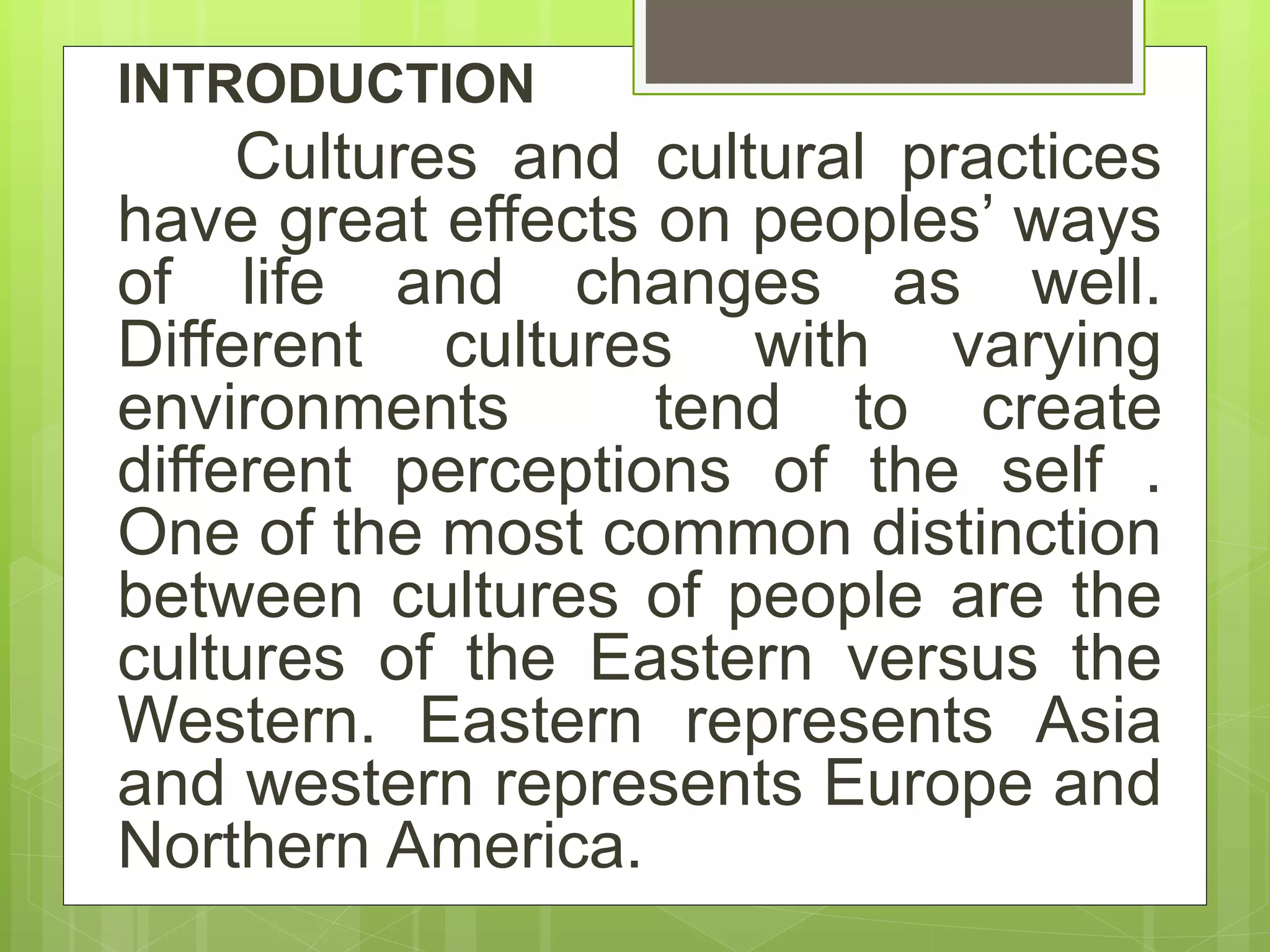 The Self in Western and Eastern Thoughts | PPTX