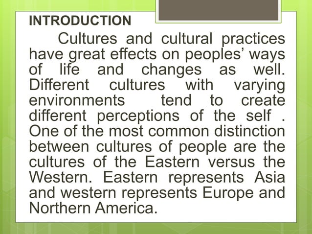 The Self in Western and Eastern Thoughts | PPTX