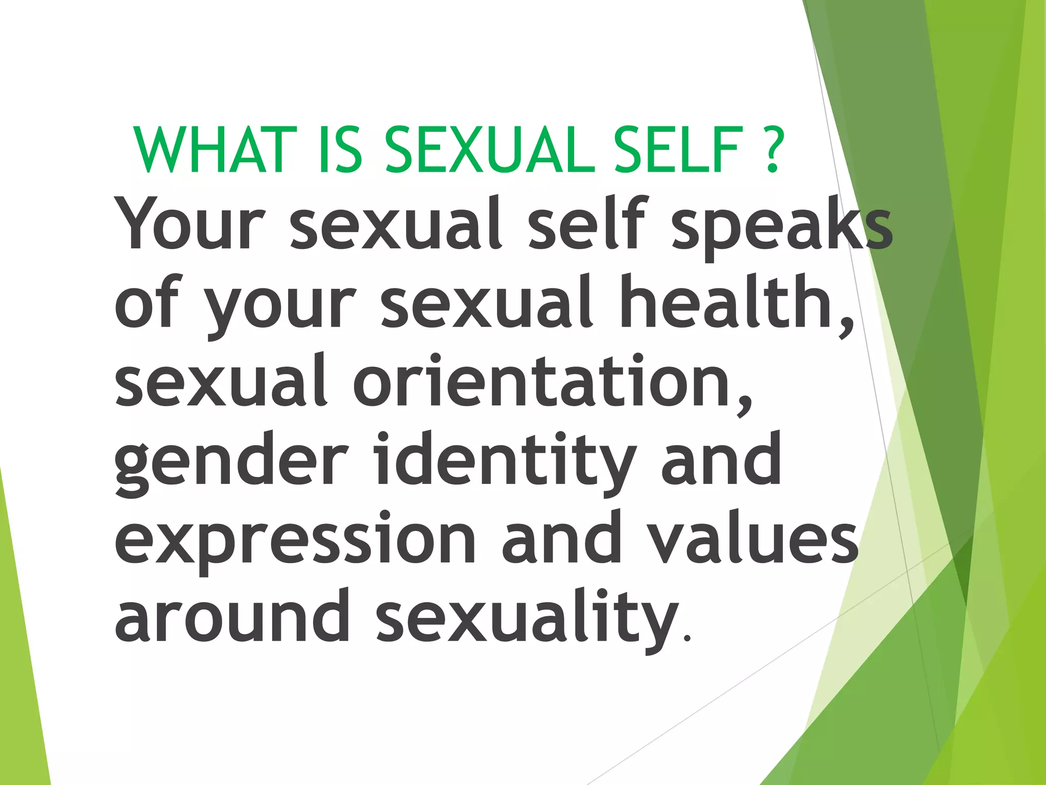 The Physical And Sexual Self Pptx 0601
