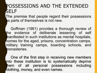 The Material Self | PPTX