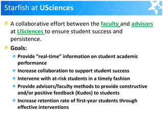 USciences Starfish Training Introduction | PPT