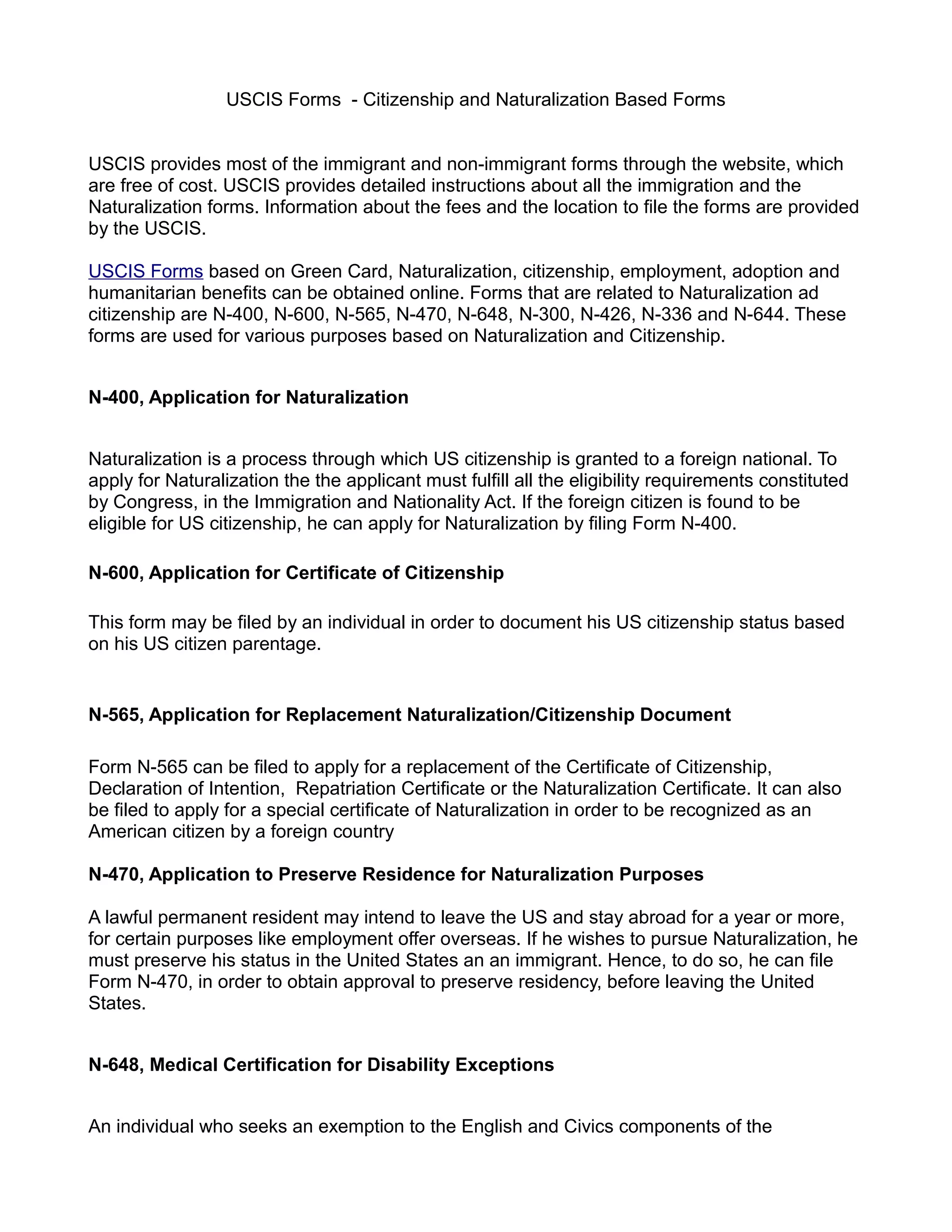 Uscis forms citizenship and naturalization | ODT | Law