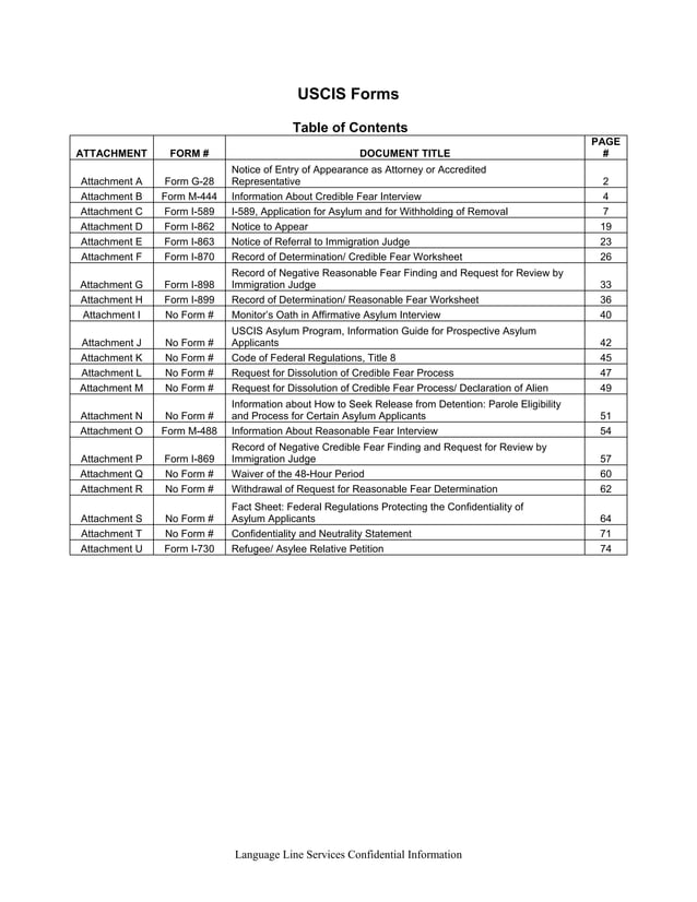 Uscis forms 031210[1] | PDF