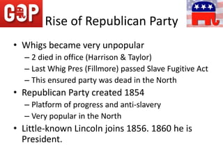 Causes of the US Civil War | PPTX