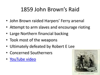 Causes of the US Civil War | PPTX