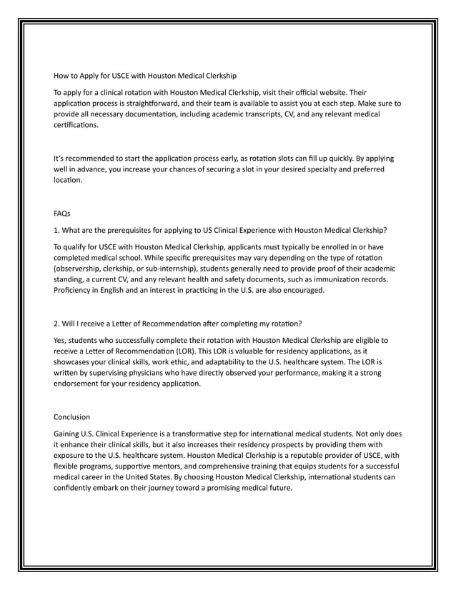 US Clinical Experience for International Students in 2025 with HMC.pdf