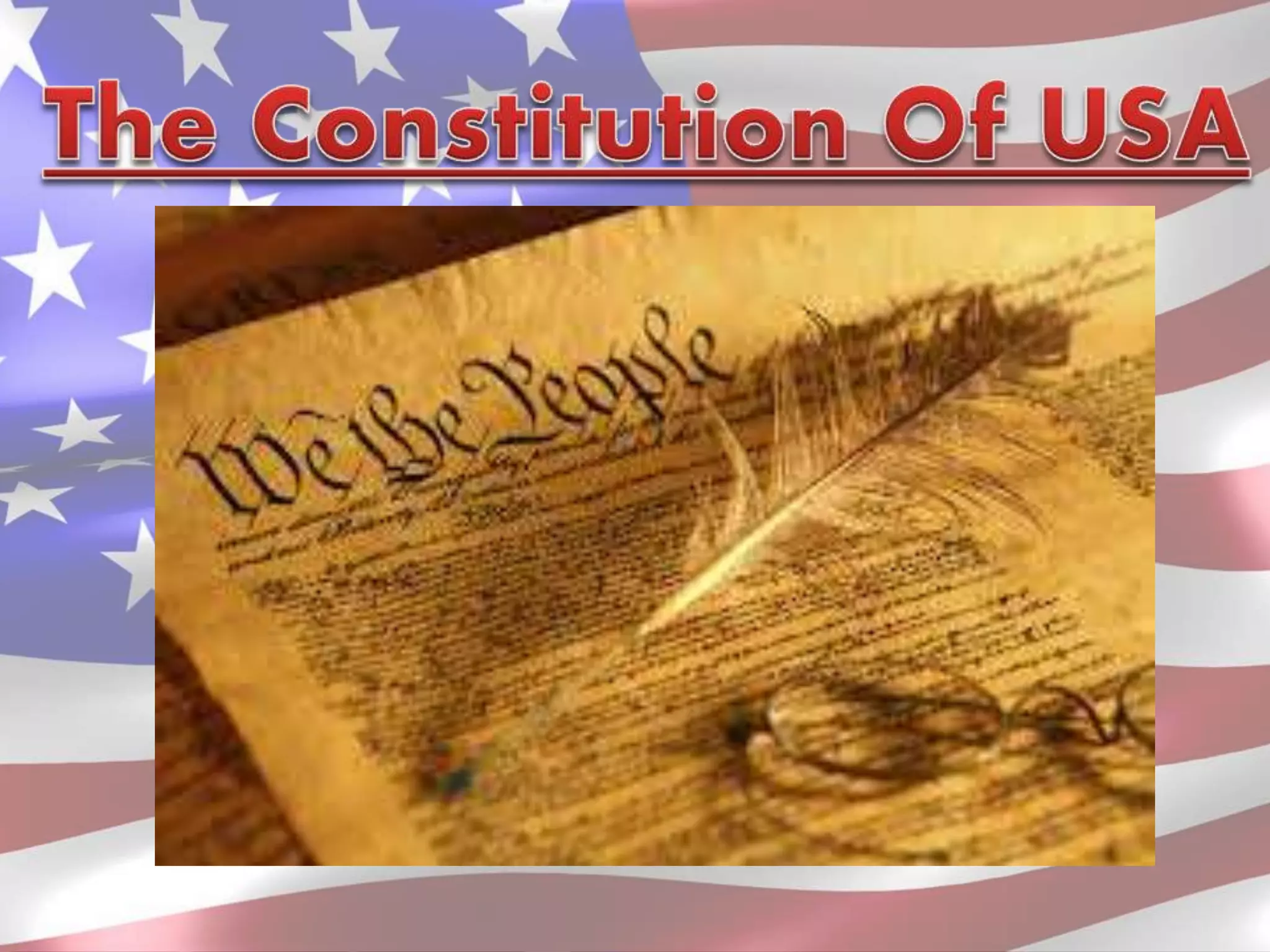 The Constitution Of United States of America | PPTX