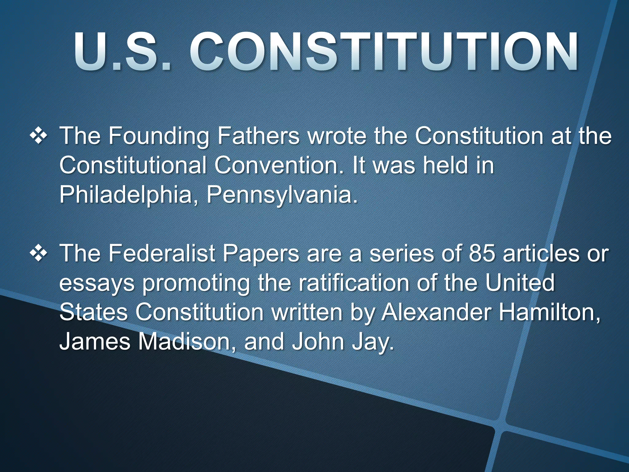 constitution of the United States of America | PPTX