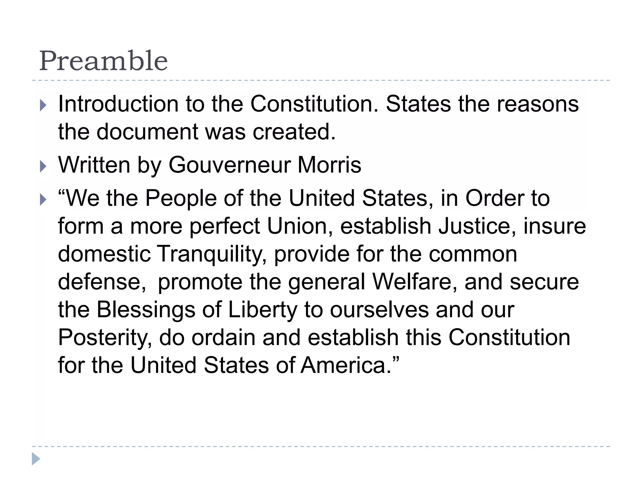 US Constitution in Detail | PPTX