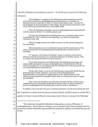 Order on Rule 29 Motion in Federal Court | PDF