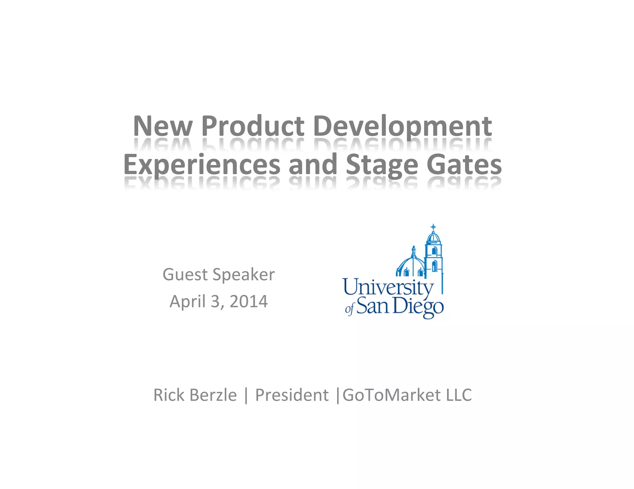 New Product Development and Stage Gates | PPT
