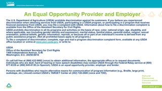 USDA Natural Resources Conservation Service - Services | PDF