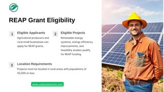 USDA REAP Grant: Powering Rural America | USDA | PPT