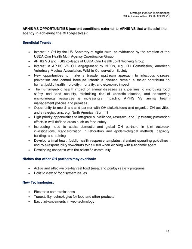 USDA APHIS Veterinary Vervice: One Health call to action