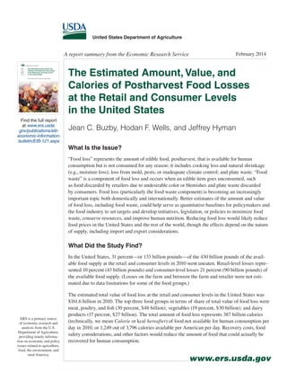 USDA food waste analytics | PDF