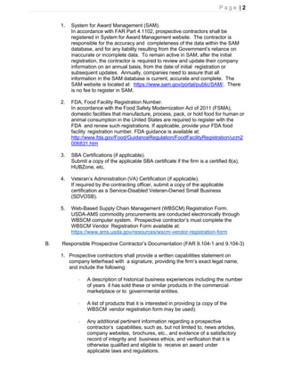 Usda new vendorqualificationrequirements2017 | PDF