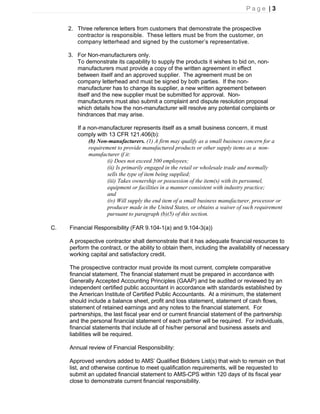 Usda new vendorqualificationrequirements2017 | PDF