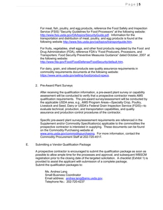 Usda new vendorqualificationrequirements2017 | PDF