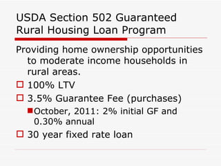 USDA Mortgage Presentation | PPT