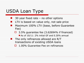 USDA Mortgage Presentation | PPT