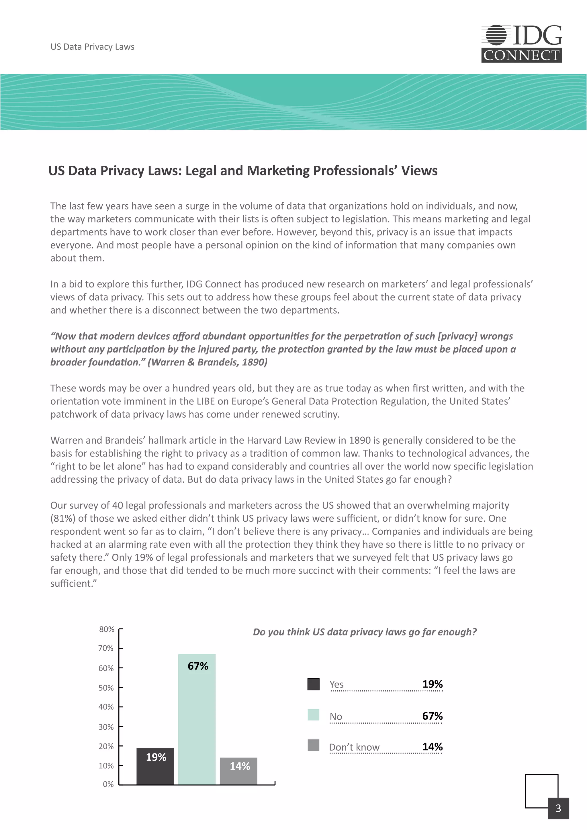 US Data Privacy Laws | PDF