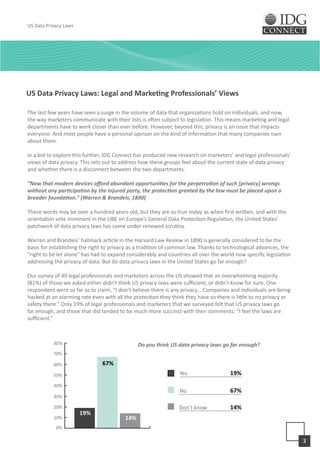 US Data Privacy Laws | PDF