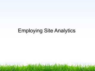 Intro to Web Analytics | PPT | Web Development | Internet