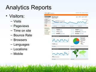 Intro to Web Analytics | PPT | Web Development | Internet