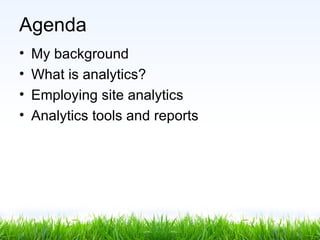 Intro to Web Analytics | PPT | Web Development | Internet