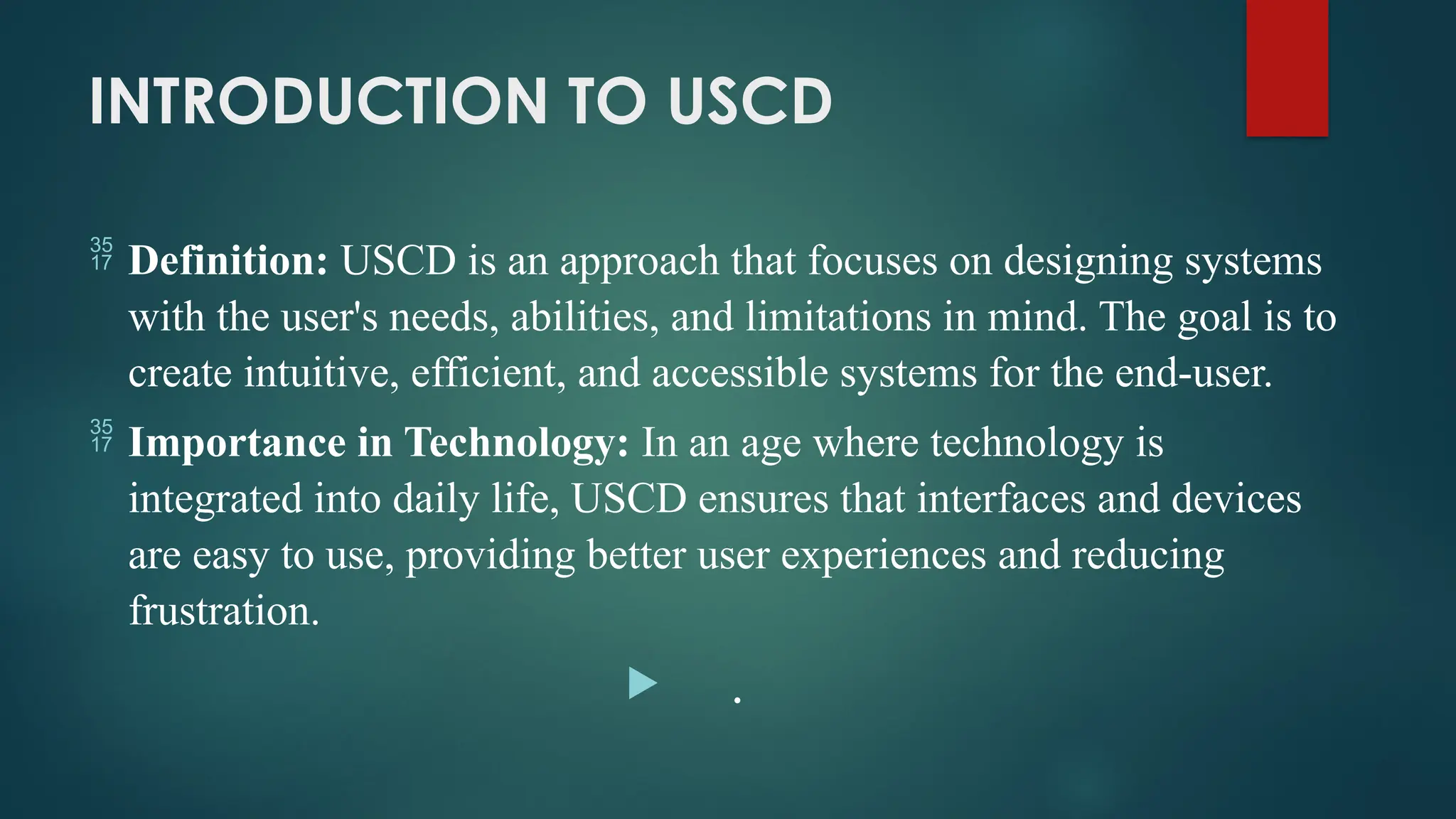 user centered design system- UCDS USER D | PPTX