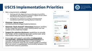 US Digital Immigration Credentials Overview | PDF