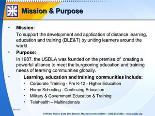 USDLA Distance Learning PowerPoint | PPT
