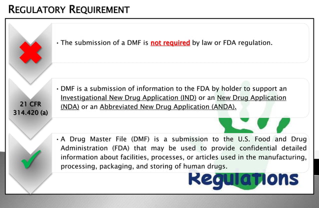 US DMF Preparation and submission | PPTX