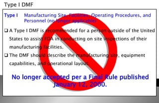 US DMF Preparation and submission | PPTX