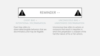 Unconscious Bias Training | PPTX