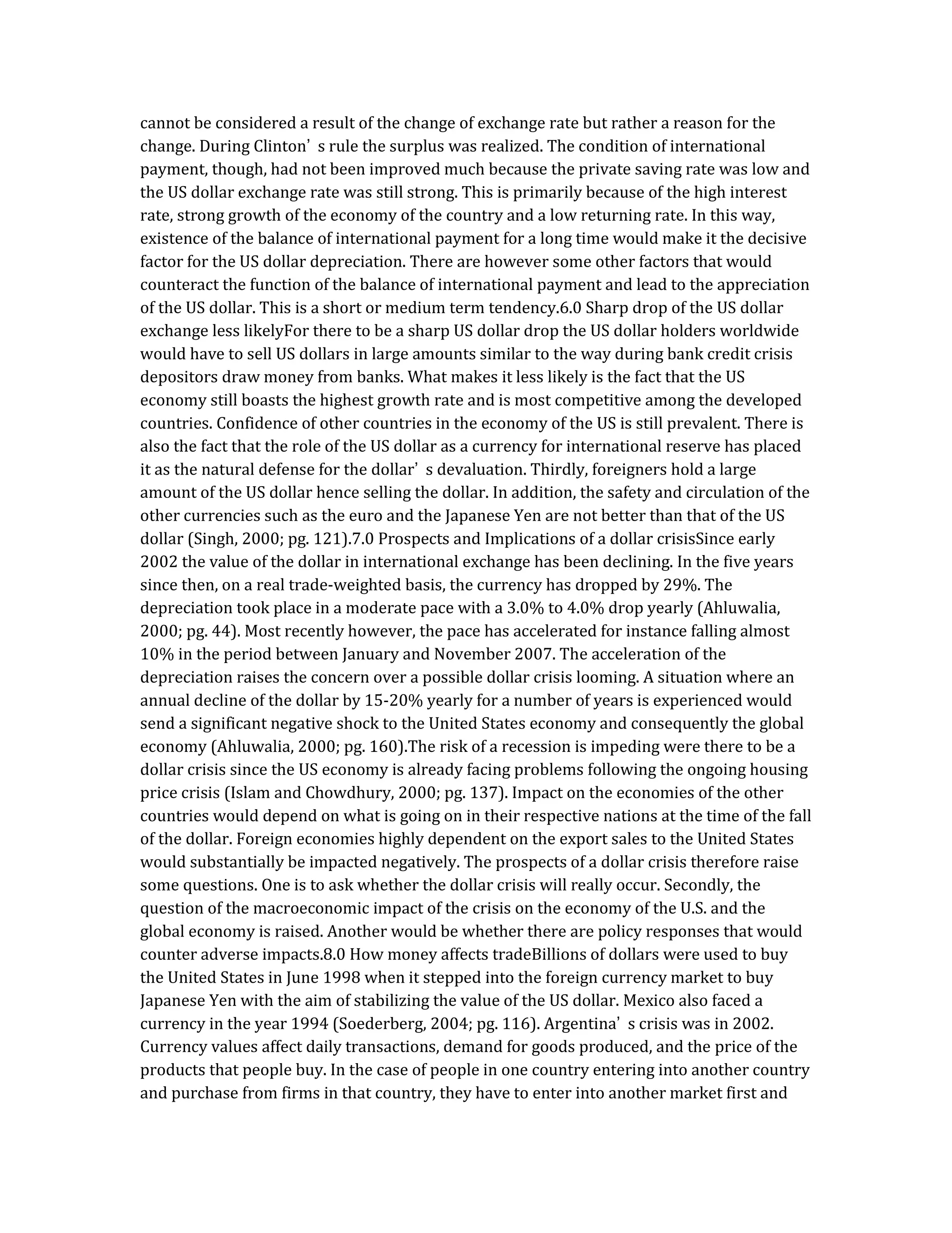 US Dollar and Foreign Exchange Rate.docx