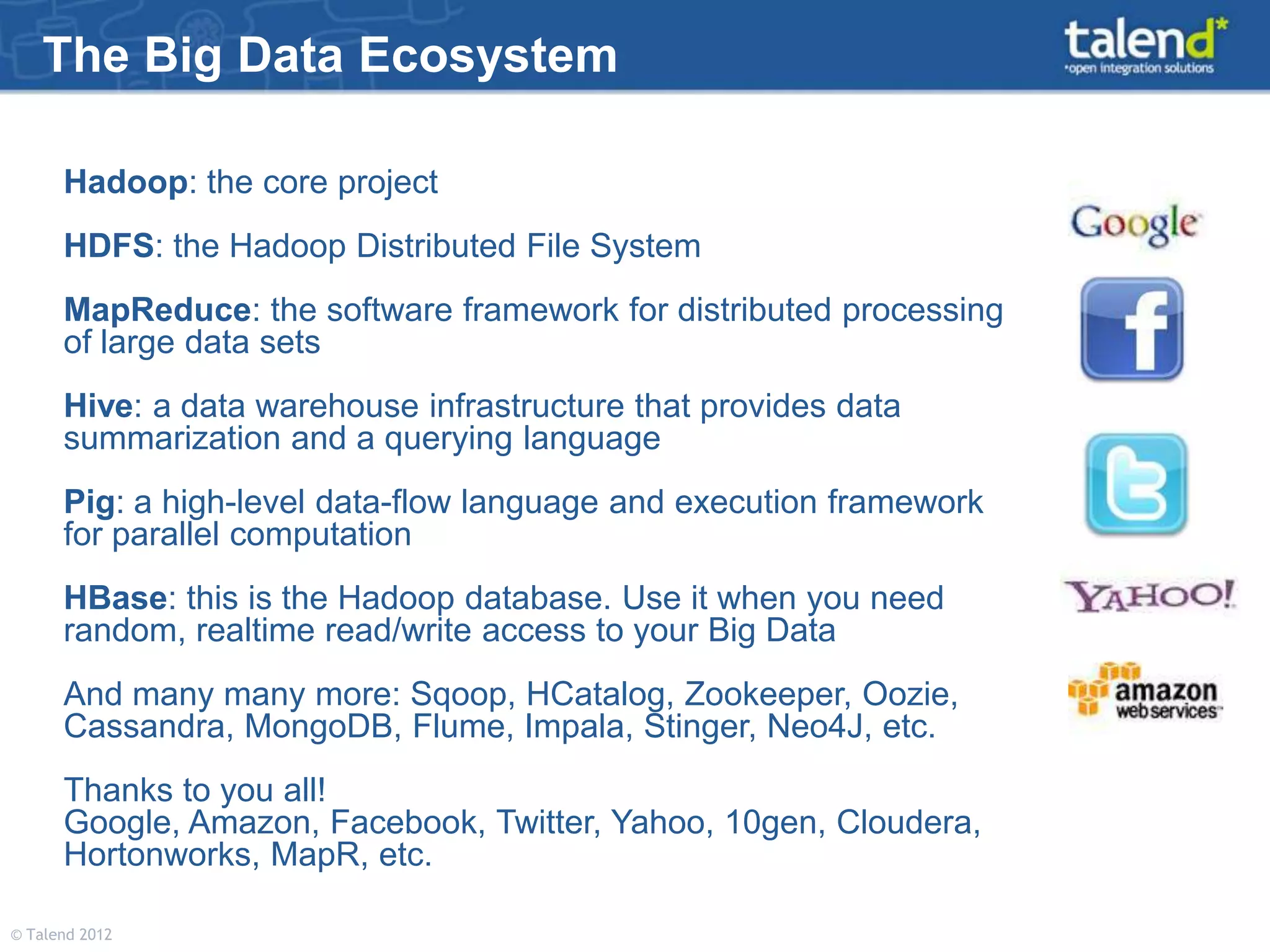 Talend Big Data Capabilities Overview | PPTX